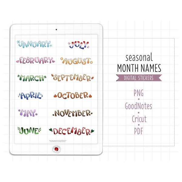 July Calendar Headers - Etsy