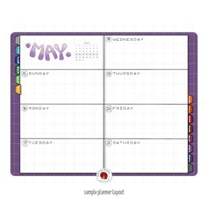 Seasonal Month Names Digital Planner Stickers - Monthly Calendar ...