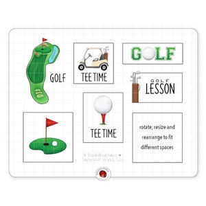 Golf Digital Planner Stickers, Sports Monthly Kit, Goodnotes Stickers ...