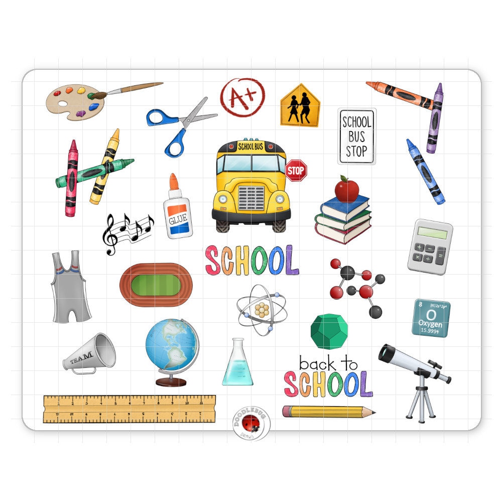 Back to School Digital Planner Stickers Goodnotes Stickers - Etsy