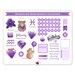 February Birthstone Digital Planner Stickers, Purple Amethyst Monthly ...