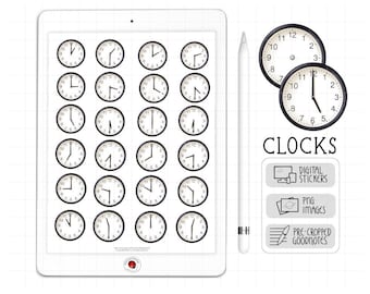 Clocks Digital Png - Etsy