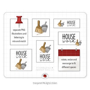 Everyday Life Digital Planner Stickers - Daily Reminder Icons ...