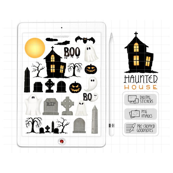 Laptop Spooky Bullet Journal Sticker cute Witch Graveyard Brew Sticker ...