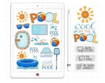 Summer Pool Clipart - Etsy