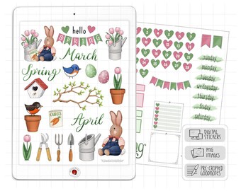 Tulips Digital Stickers - Etsy