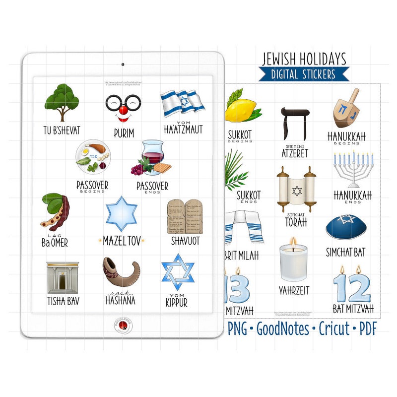 Jewish Digital Scrapbook - Etsy