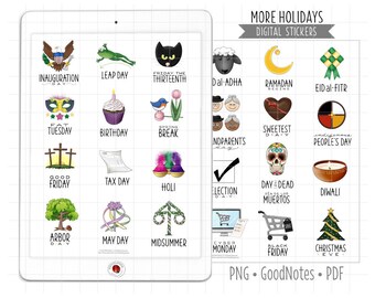 November Wacky Holidays Printable Planner Stickers Watercolor - Etsy