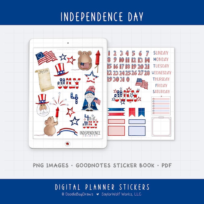 Fourth of July Calendar - Etsy