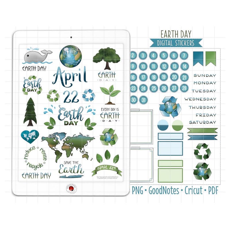 Earth Day Stickers - Etsy