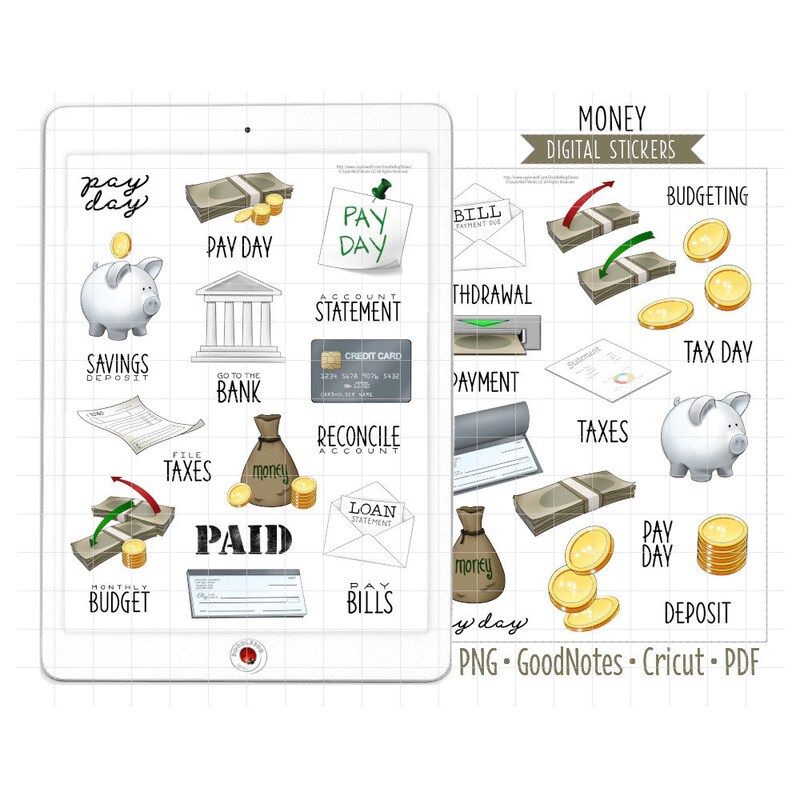 Money Planner Stickers - Etsy