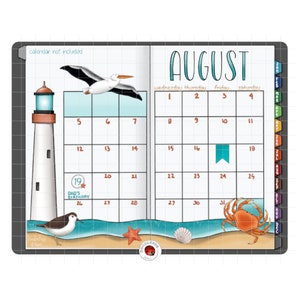 Beach Day Digital Planner Stickers, August Monthly Kit, Goodnotes ...