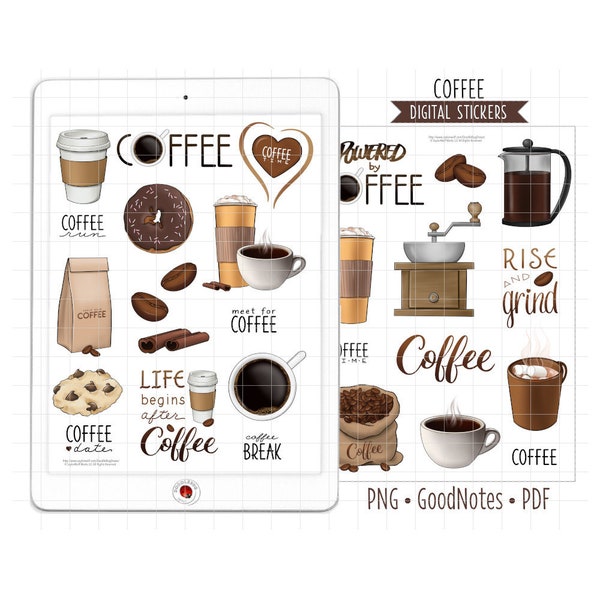 Coffee Stickers - Etsy