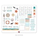 Beach Day Digital Planner Stickers - Nautical Calendar Theme (goodnotes ...