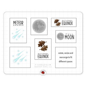 Seasons and Moons Digital Planner Stickers, Goodnotes Stickers, Pre ...