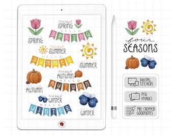 Seasons Planner Stickers - Etsy