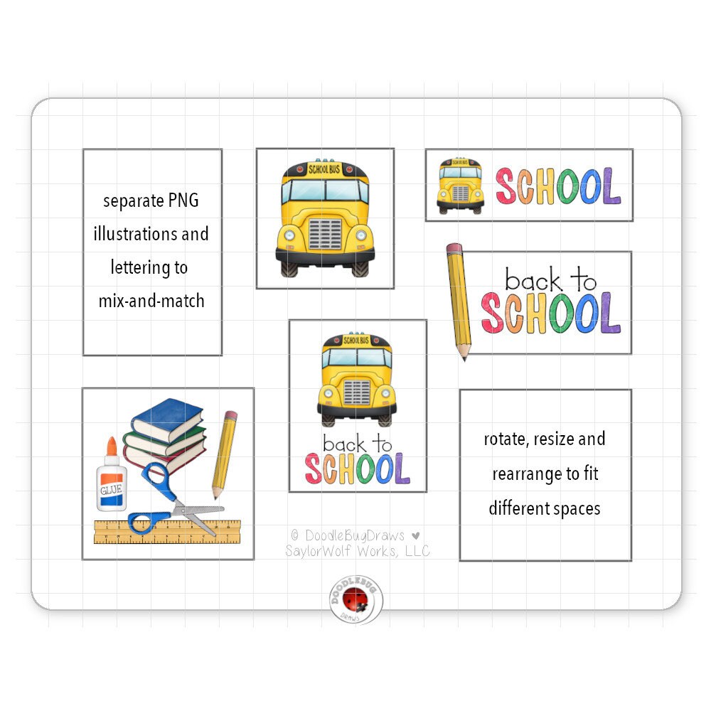 Back to School Digital Planner Stickers Goodnotes Stickers - Etsy
