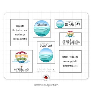 June Wacky Holidays Digital Planner Stickers - National Day Icons ...