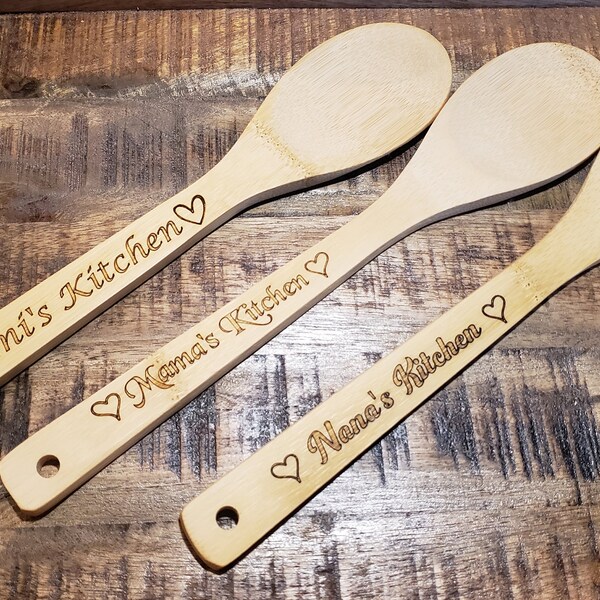 Bamboo Spoons - Etsy