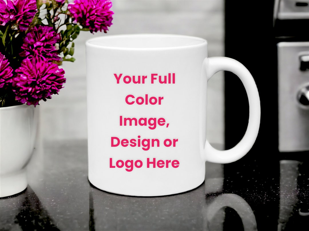 Personalized Full Color 11 Oz Ceramic Mug, Photo Mug, Custom Coffee Cup ...