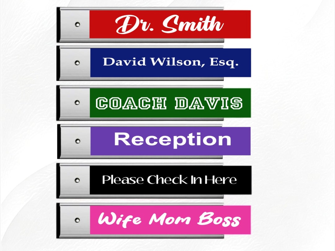 High Quality Engraved Acrylic Name Plate, Personalized Desk Name Plate ...