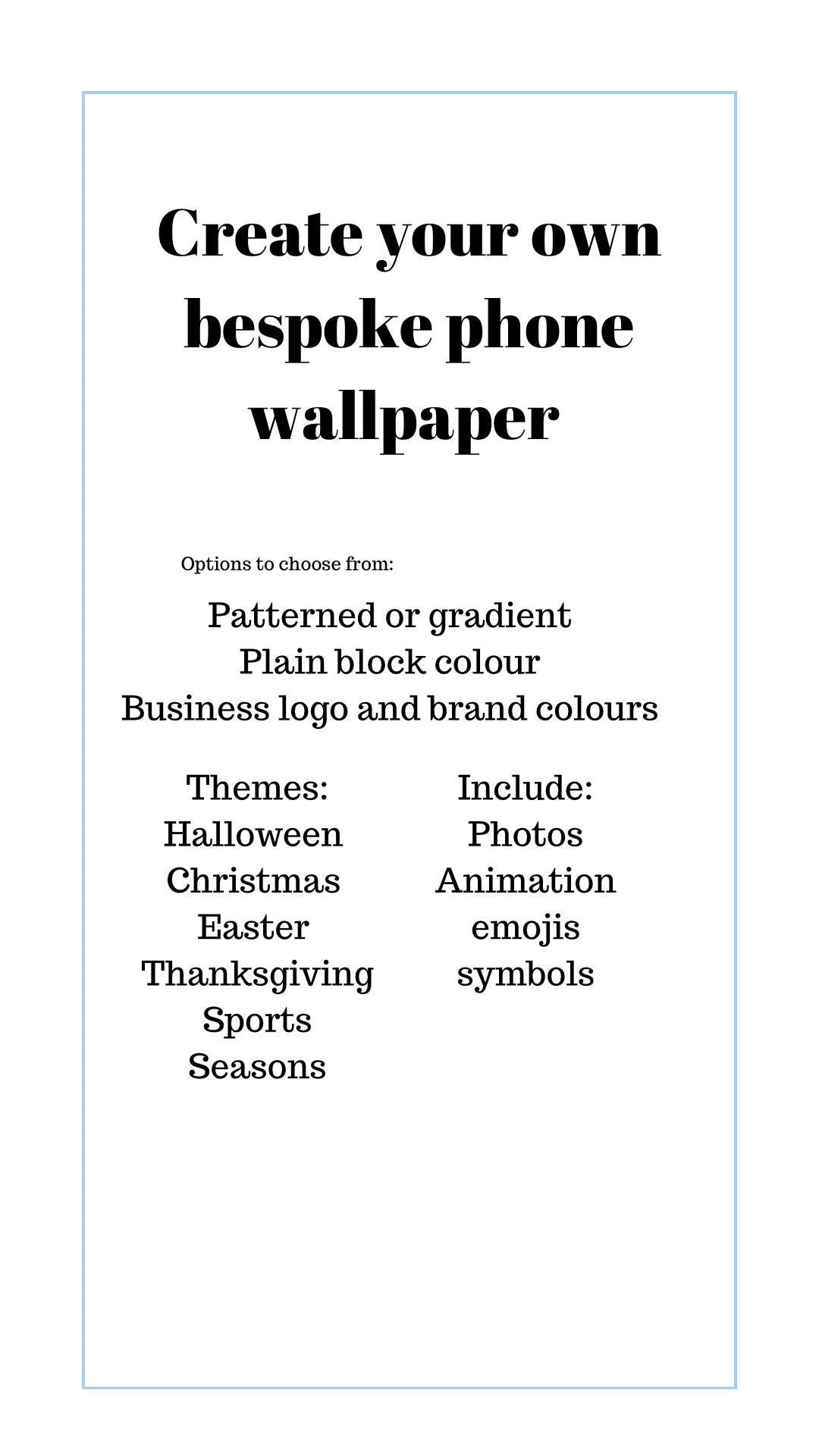 Create Your Own Phone Wallpaper Digital Download - Etsy