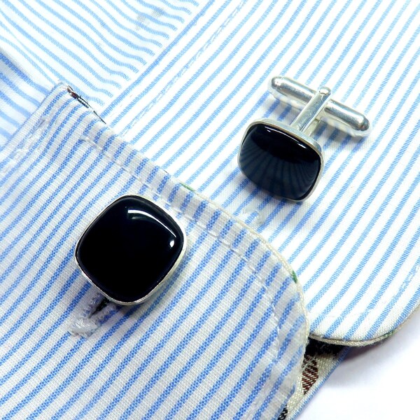 Silver Cufflinks - Etsy