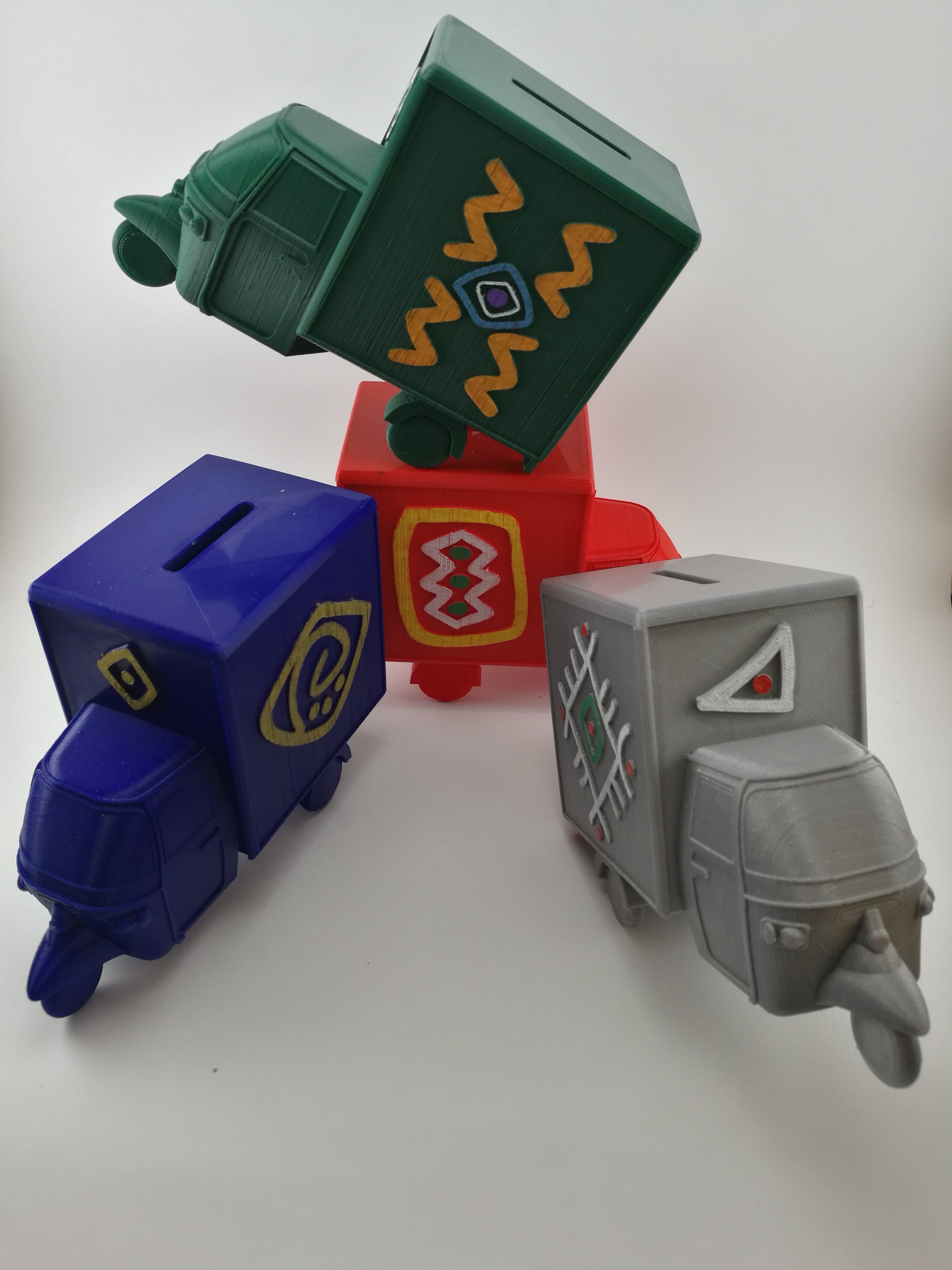 Ape Car Piaggio - Italian Design - Money Box - Vintage - Personalize ...