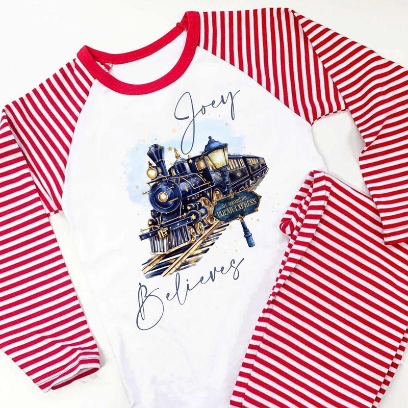 Polar Express Pajamas - Etsy