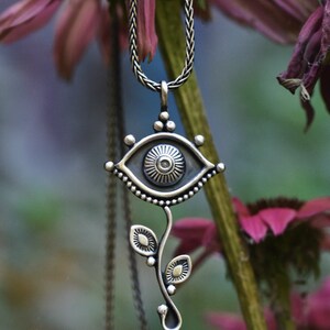 Blooming Eye Stamped / Made-to-order/ Sterling Silver/ Handmade - Etsy