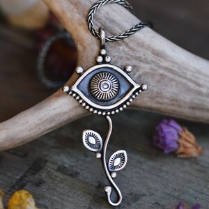 Blooming Eye Stamped / Made-to-order/ Sterling Silver/ Handmade - Etsy