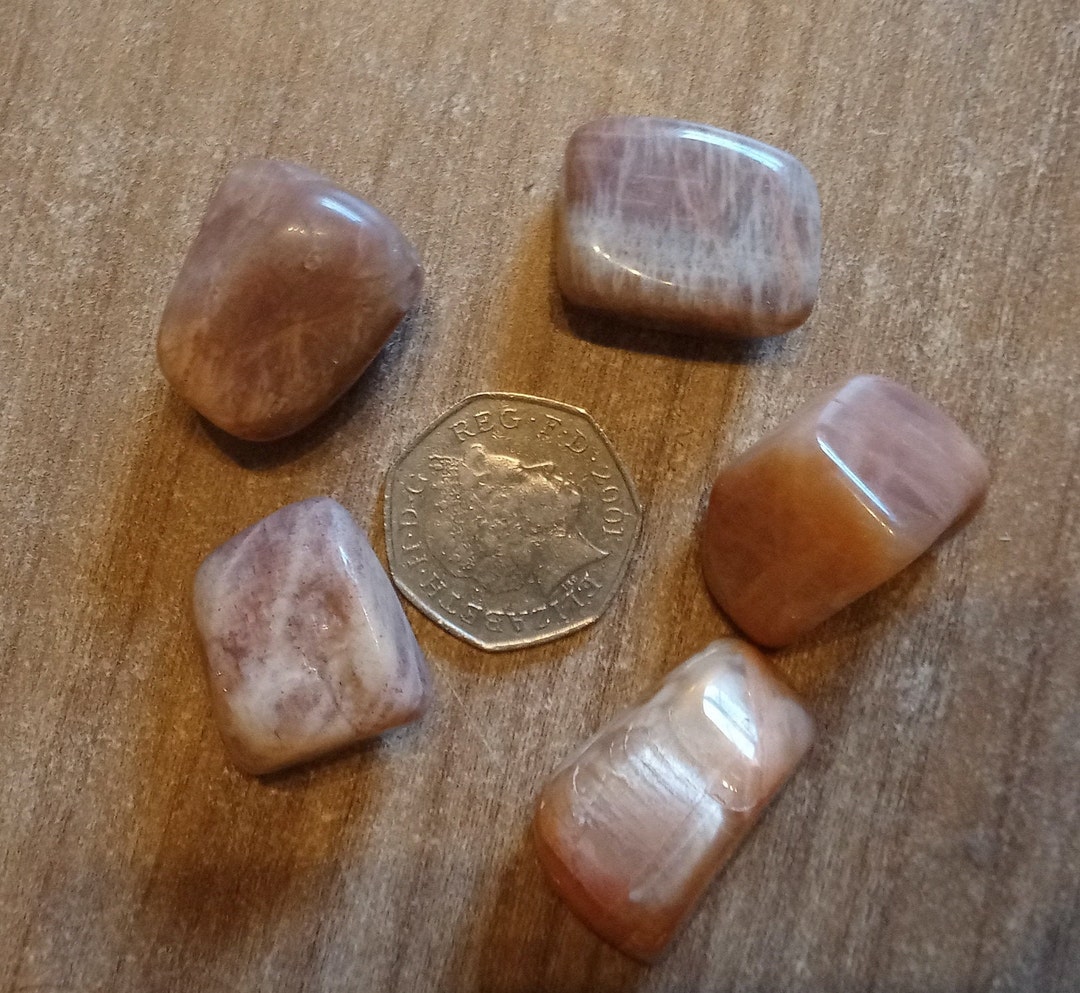 Peach Moonstone Polished Tumblestone Crystal/gemstone - Etsy