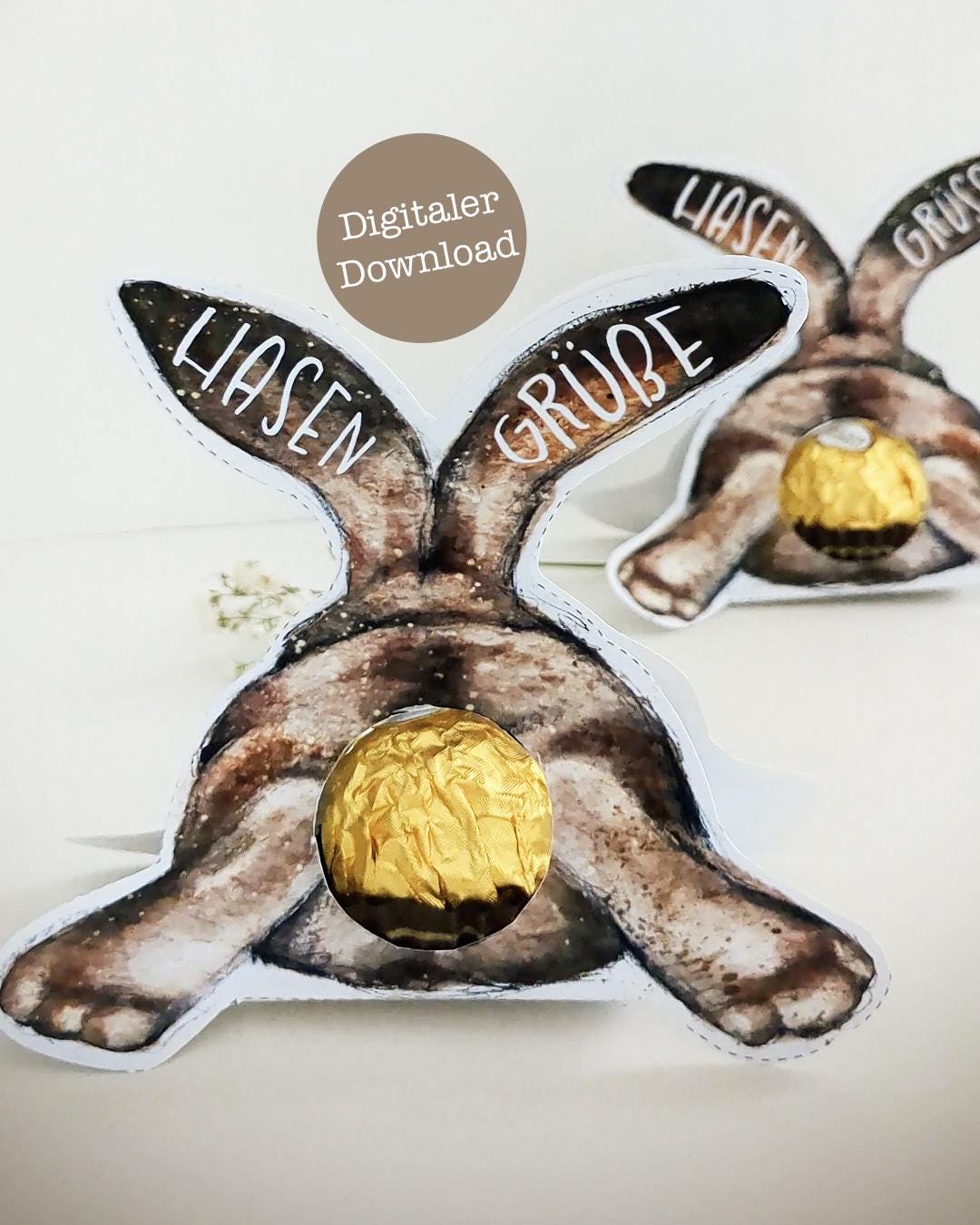 Rocher Easter Bunny Craft Template | Small Easter Gift | Fun Easter ...