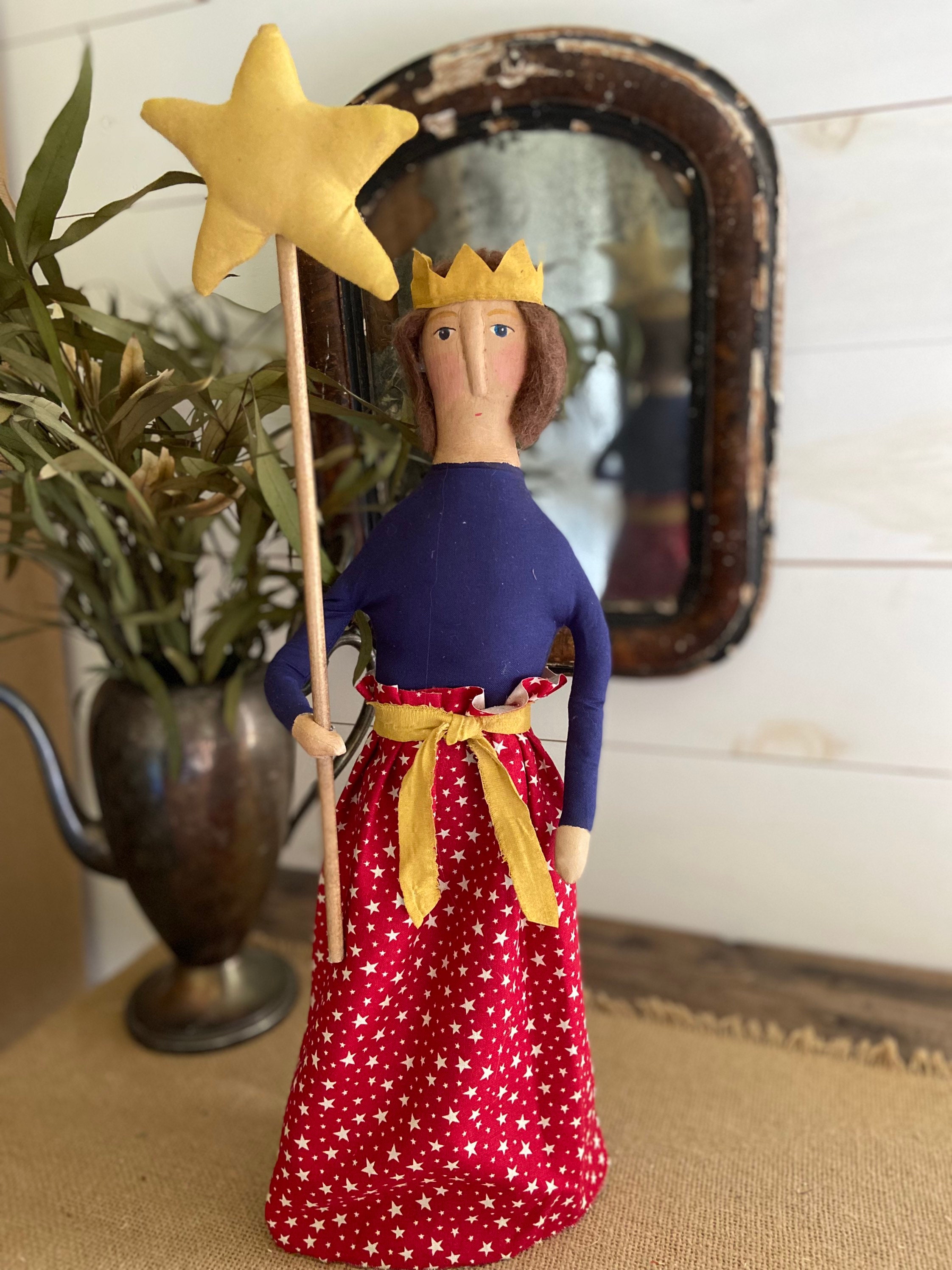 Primitive Lady Liberty Patriotic Decor Handmade Americana - Etsy