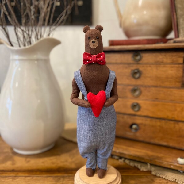 Primitive Bear - Etsy