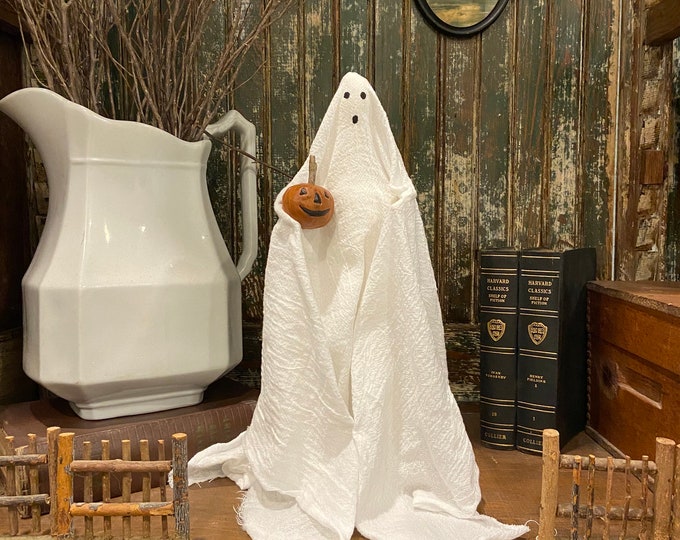 Handmade Ghost Halloween Decor, Primitive Folk Art - Etsy