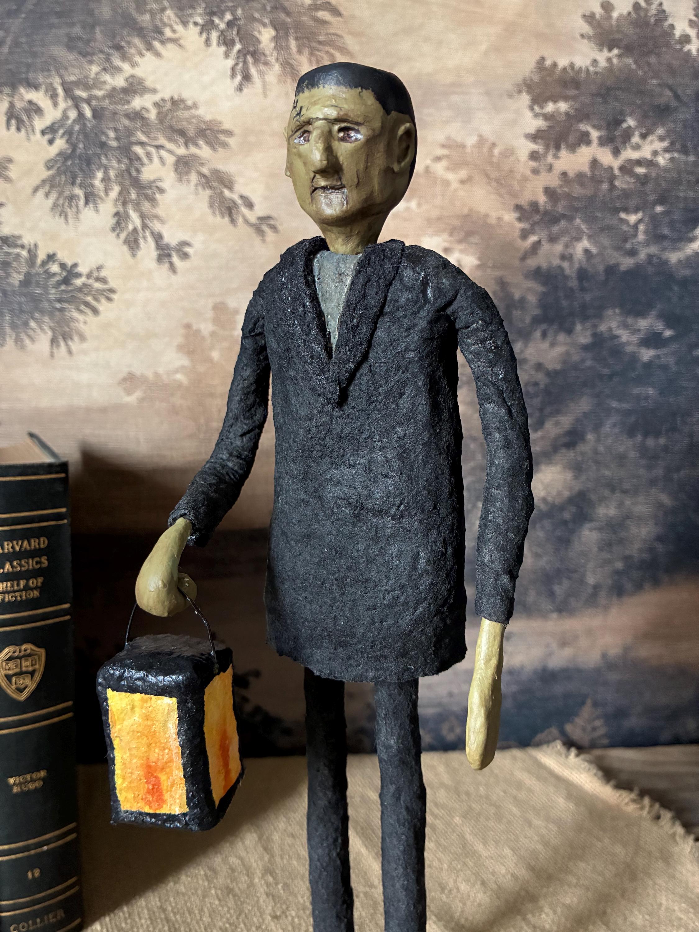 Folk Art Frankenstein Halloween Decor Handmade Primitive - Etsy