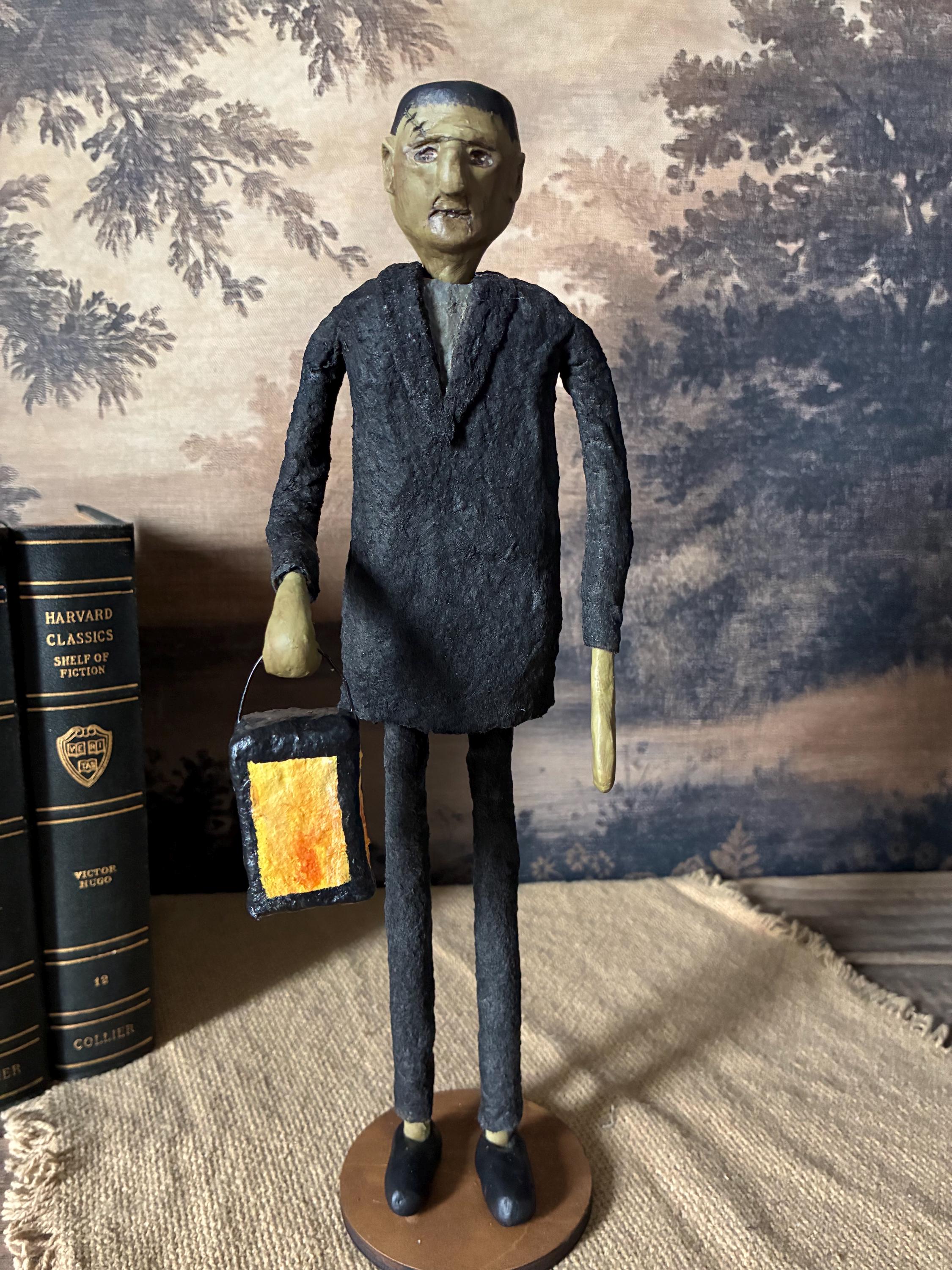 Folk Art Frankenstein Halloween Decor Handmade Primitive - Etsy