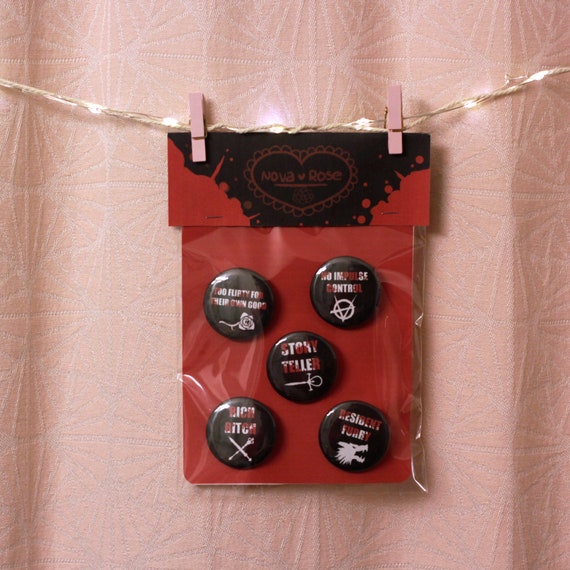 Vampire the Masquerade Button Pack 1.5 Inch - Etsy