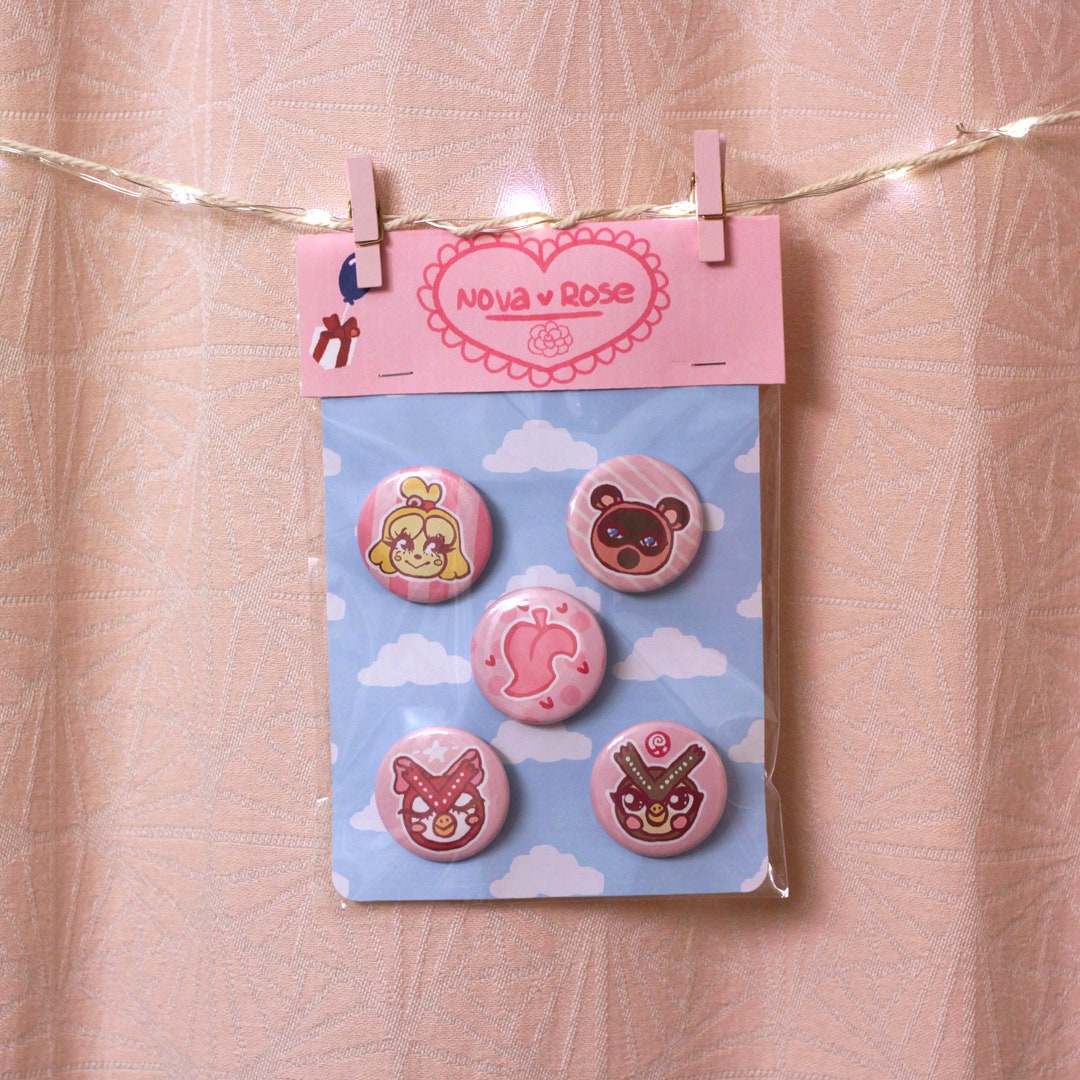 Animal Crossing Button Pack (1.5 Inch) - Etsy