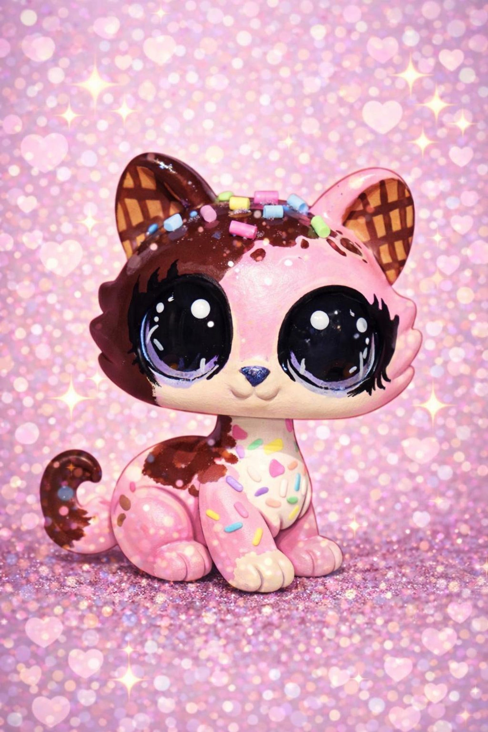 Kawaii Lps-style Pet Wallpaper | Pastel Mascot Phone Background ...