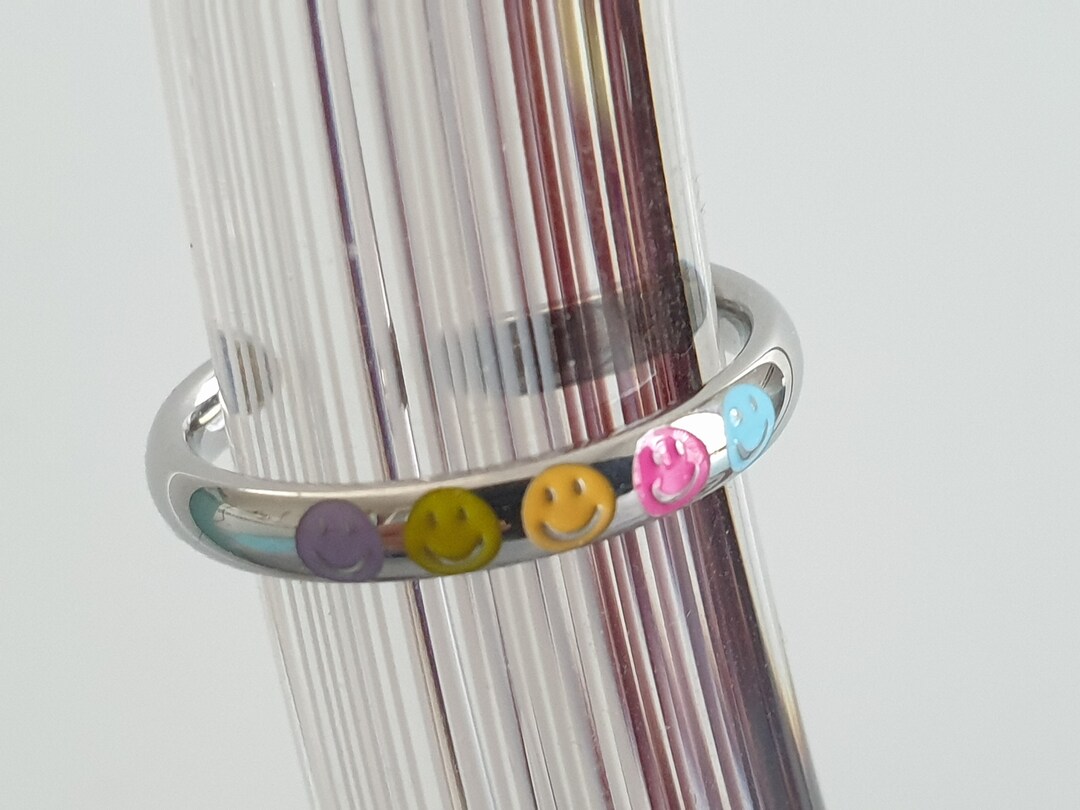 Smiley Ring / Gift for Women / Girlfriend / Gift Set - Etsy