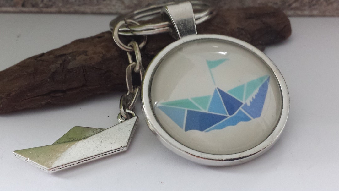 Paper Ship Keychain / Gift for Women / Girlfriend / Gift Set - Etsy