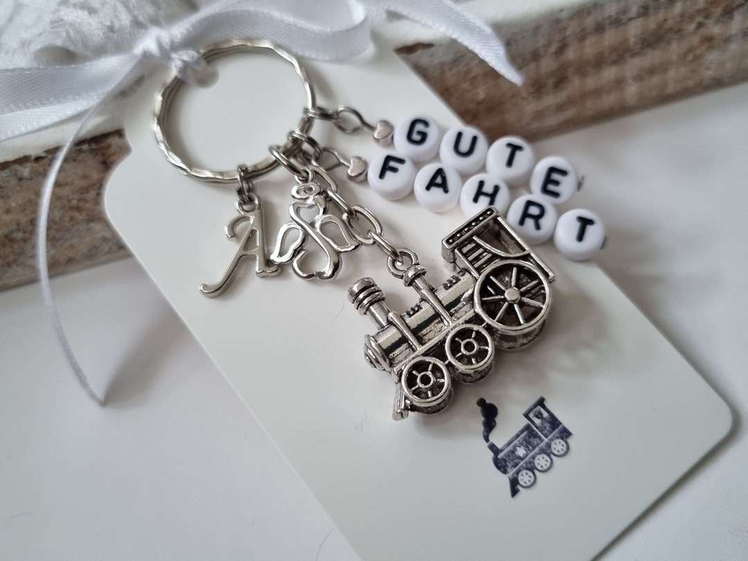 Locomotive Keychain Customizable / Gift for Women / Men / Gift Set - Etsy