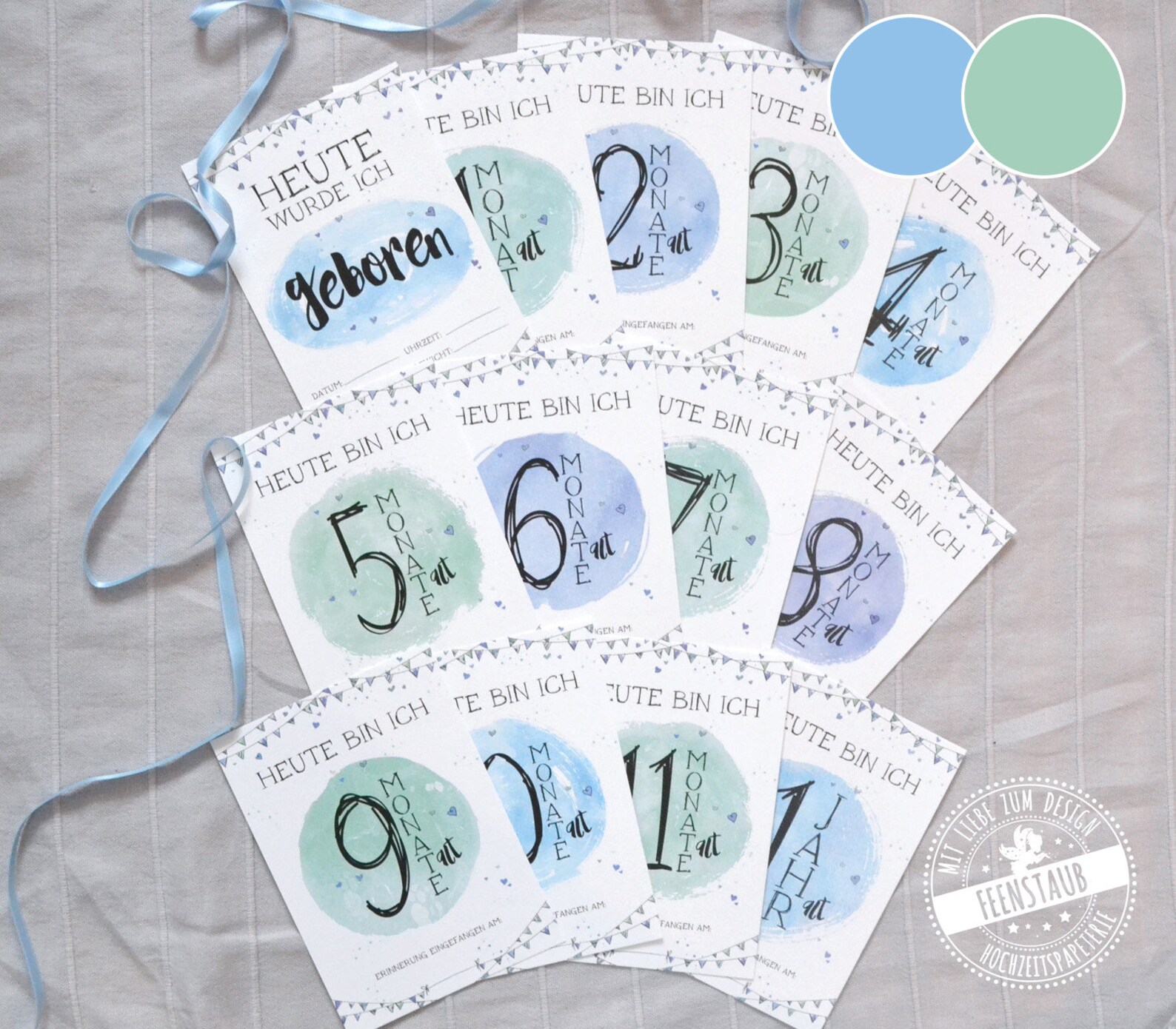 Baby Milestone Cards for the First Year 12 Cards 12 Months - Etsy