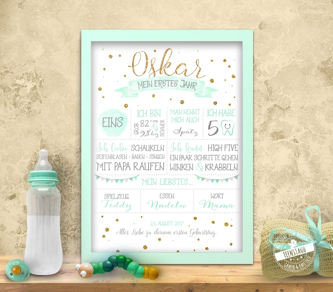 Milestone Board 1st Birthday Milestone Poster for 1st and 2nd - Etsy