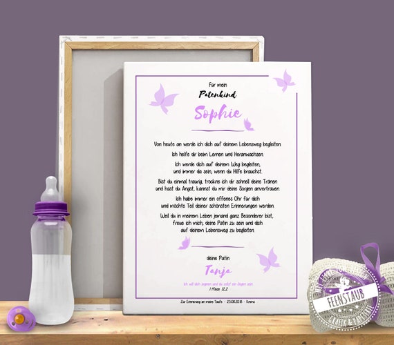 Godparent Letter Baptismal Letter as a Gift for Baptism for - Etsy UK