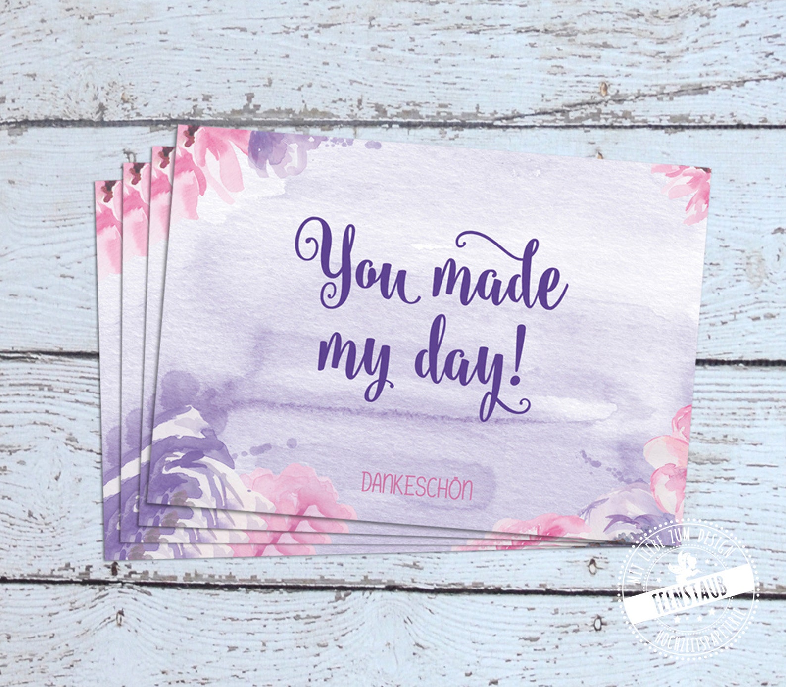 You Made My Day Postcard 5x Card to Say Thank You Package - Etsy