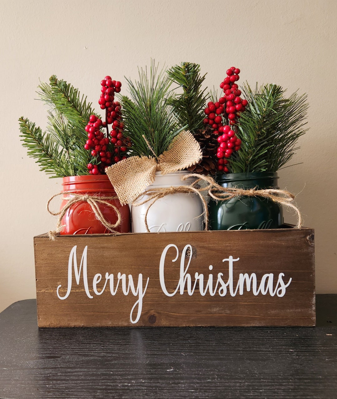 Christmas Centerpiece Box - Etsy