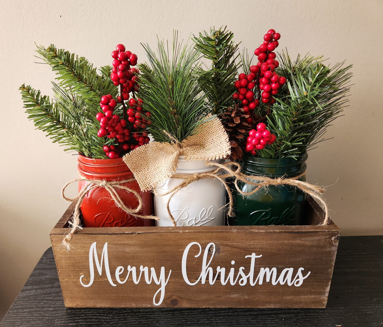 Christmas Centerpiece Box - Etsy